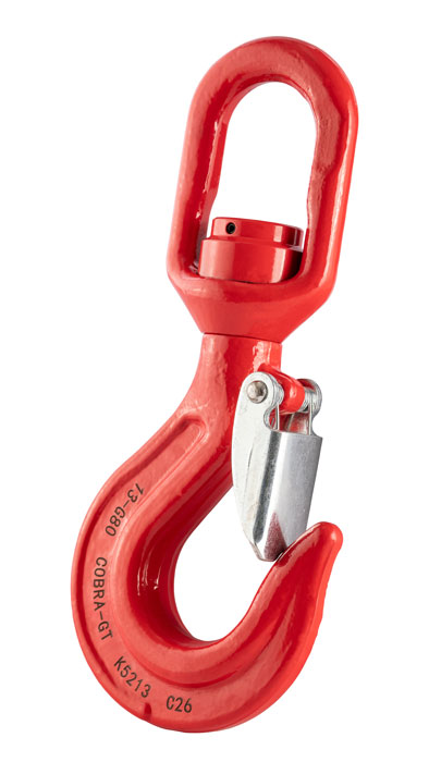 Cobra Grade 80 Swivel Sling Hook with Ball Bearing c/w Safety Catch ...
